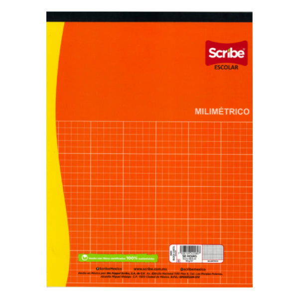 BLOCK MILIMETRICO 50 HJ SCRIBE – Mónerick Papelerías