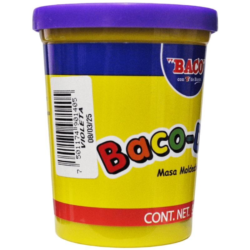 PLASTILINA BOTE 90 GR BACO-DOH MORADO BACO MNK – Mónerick Papelerías
