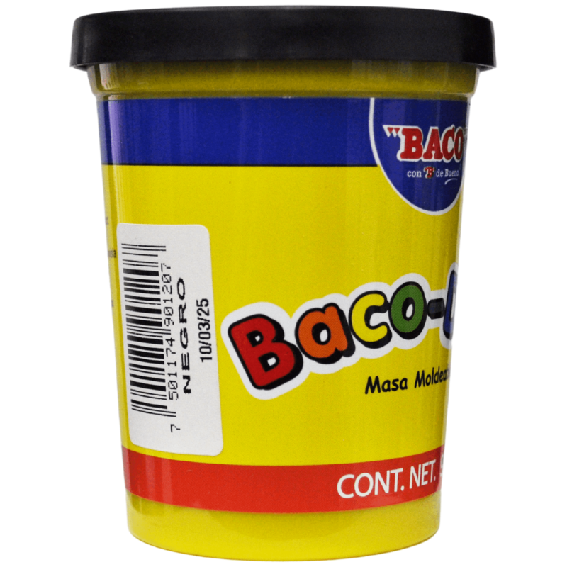 PLASTILINA BOTE 90 GR BACO-DOH NEGRO BACO MNK – Mónerick Papelerías