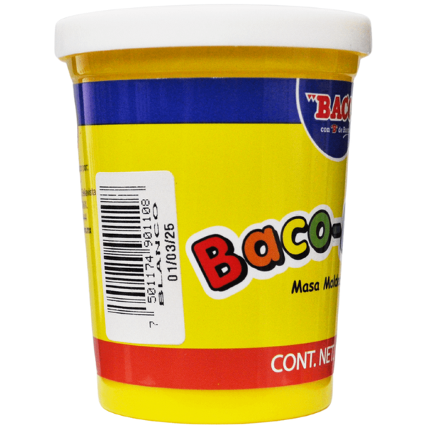 PLASTILINA BOTE 90 GR BACO-DOH BLANCO BACO MNK – Mónerick Papelerías