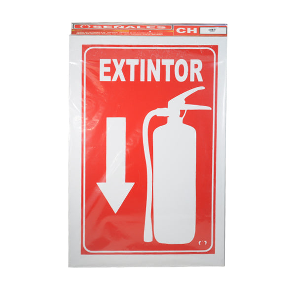 LETRERO ACRILICO 1 CARA 30X20 EXTINTOR SEÑALES – Mónerick Papelerías