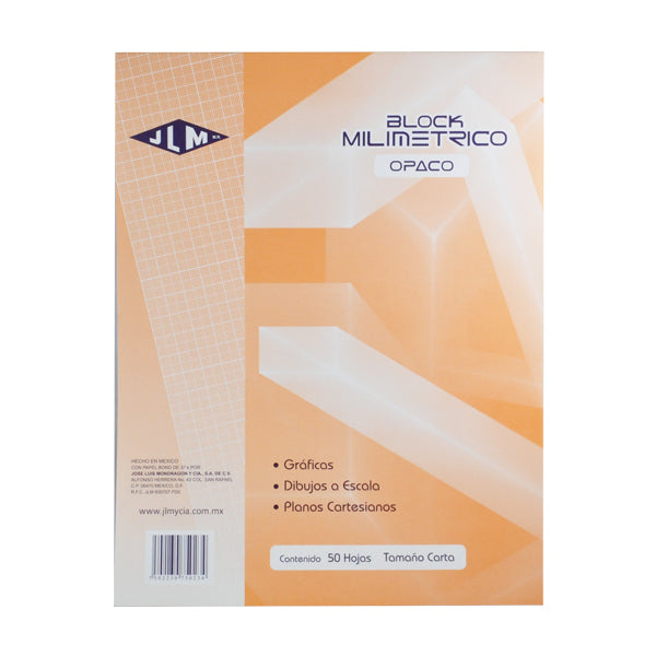 BLOCK MILIMETRICO 50 HJ 1060 JLM – Mónerick Papelerías